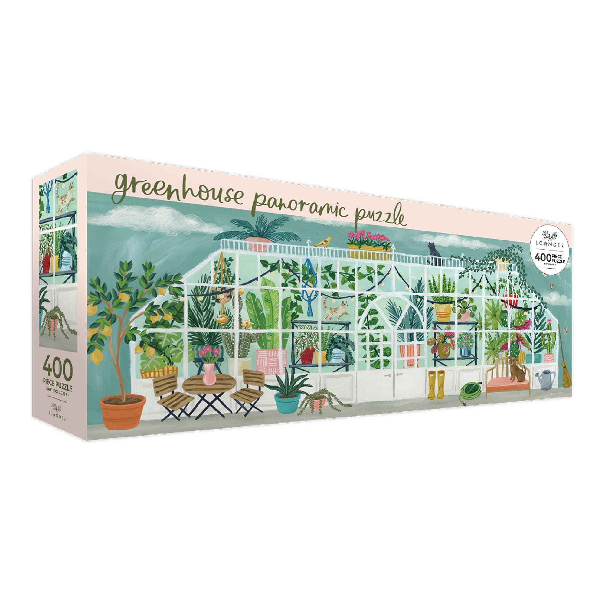 1canoe2 - Greenhouse Panoramic puzzle - 400 piece | Planted